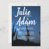 Desert Night Sky Wedding Invitation | Zazzle