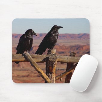 Desert Raven Mouse Pad | Zazzle