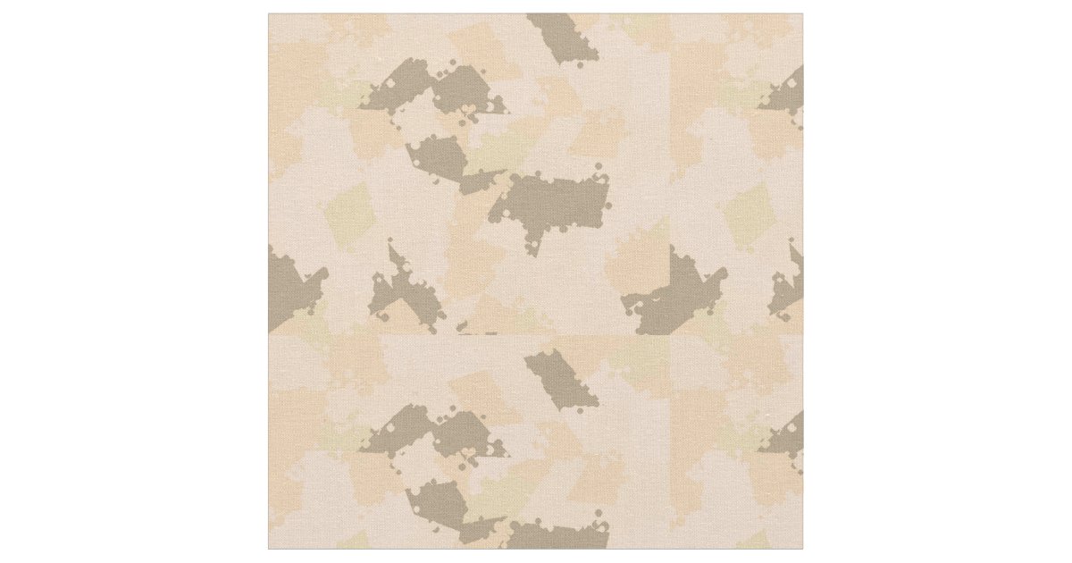 Desert Sand Camo Fabric | Zazzle