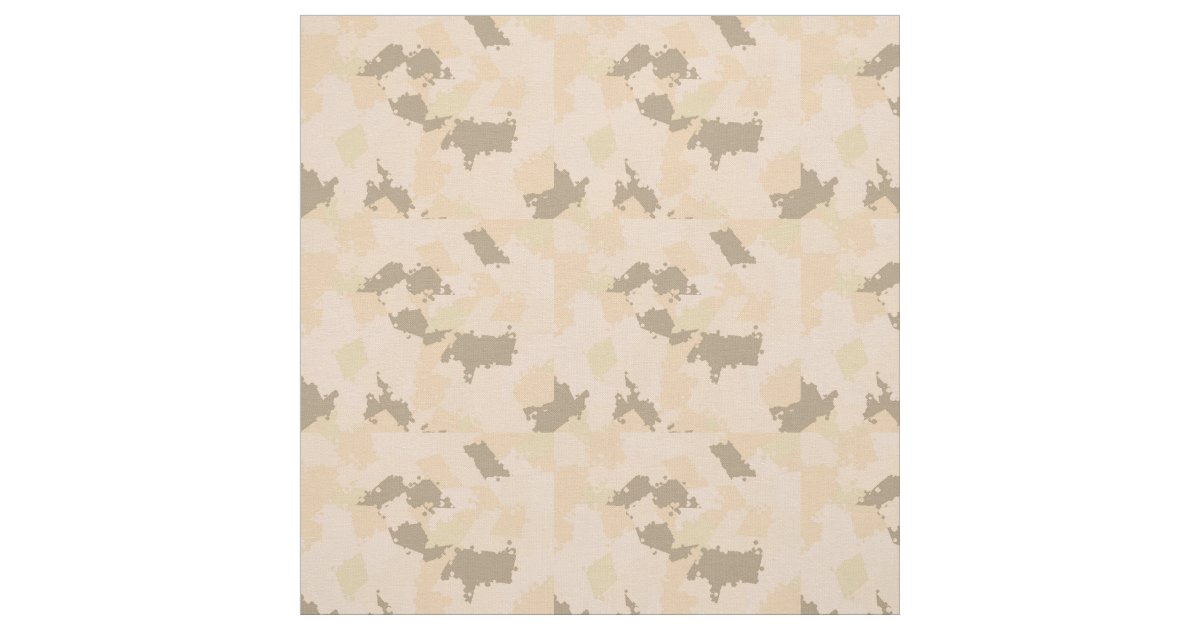 Desert Sand Camo Fabric | Zazzle