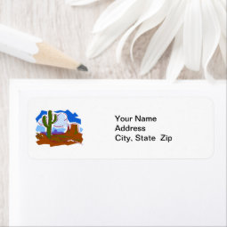 Desert Scene - Address Labels | Zazzle