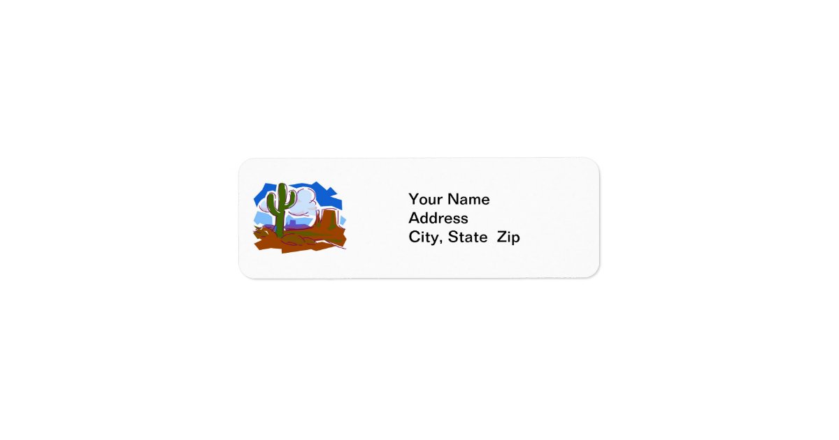 Desert Scene - Address Labels | Zazzle