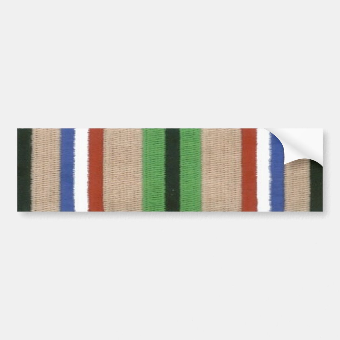 Desert Storm Service Ribbon Bumper Sticker | Zazzle