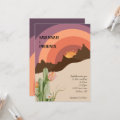 Desert Sunset Destination Wedding Invitation | Zazzle