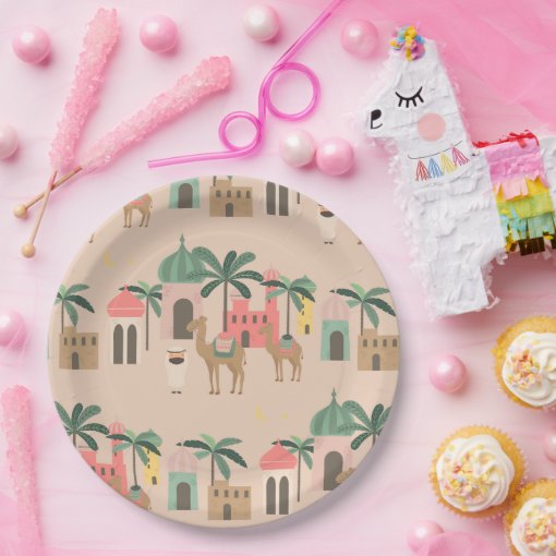 Desert Themed Baby Shower Party Paper Plate | Zazzle