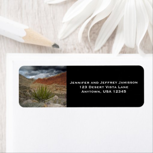 Desert Vista Return Address Labels | Zazzle