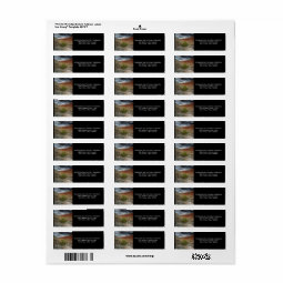 Desert Vista Return Address Labels | Zazzle