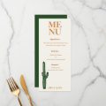 Desert Wedding Menu | Zazzle