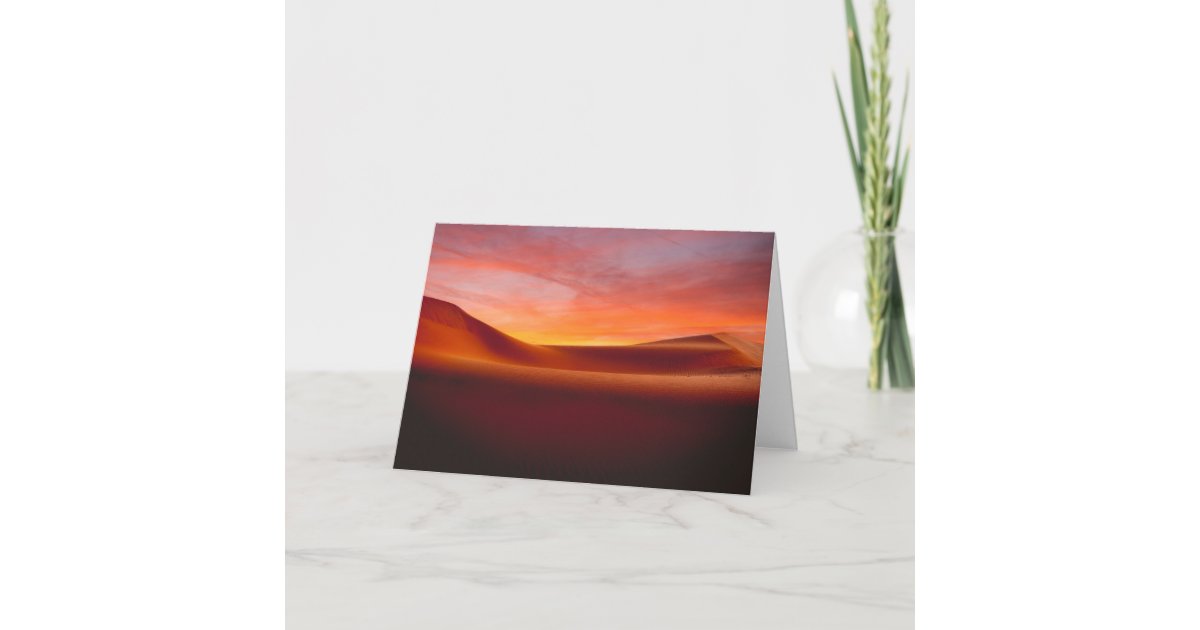 Deserts | Rolling Desert Landscape Card | Zazzle