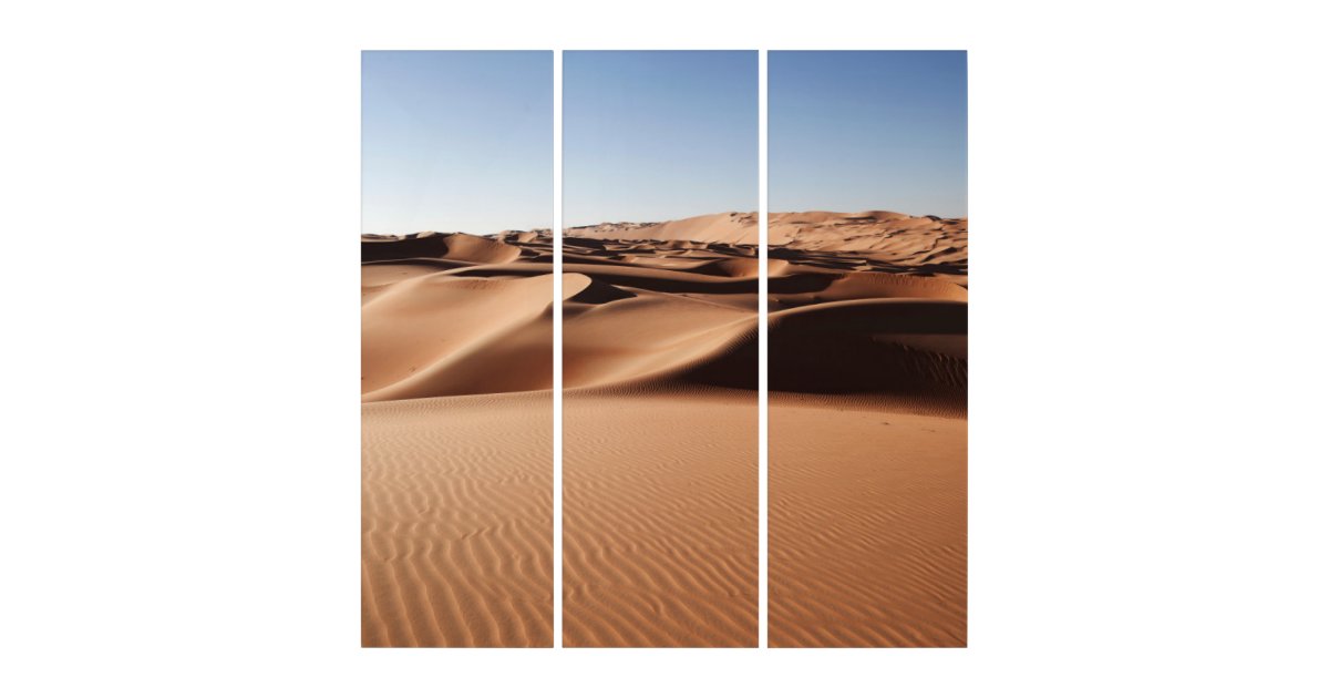 Deserts | United Arab Emirates Sand Dunes Triptych | Zazzle