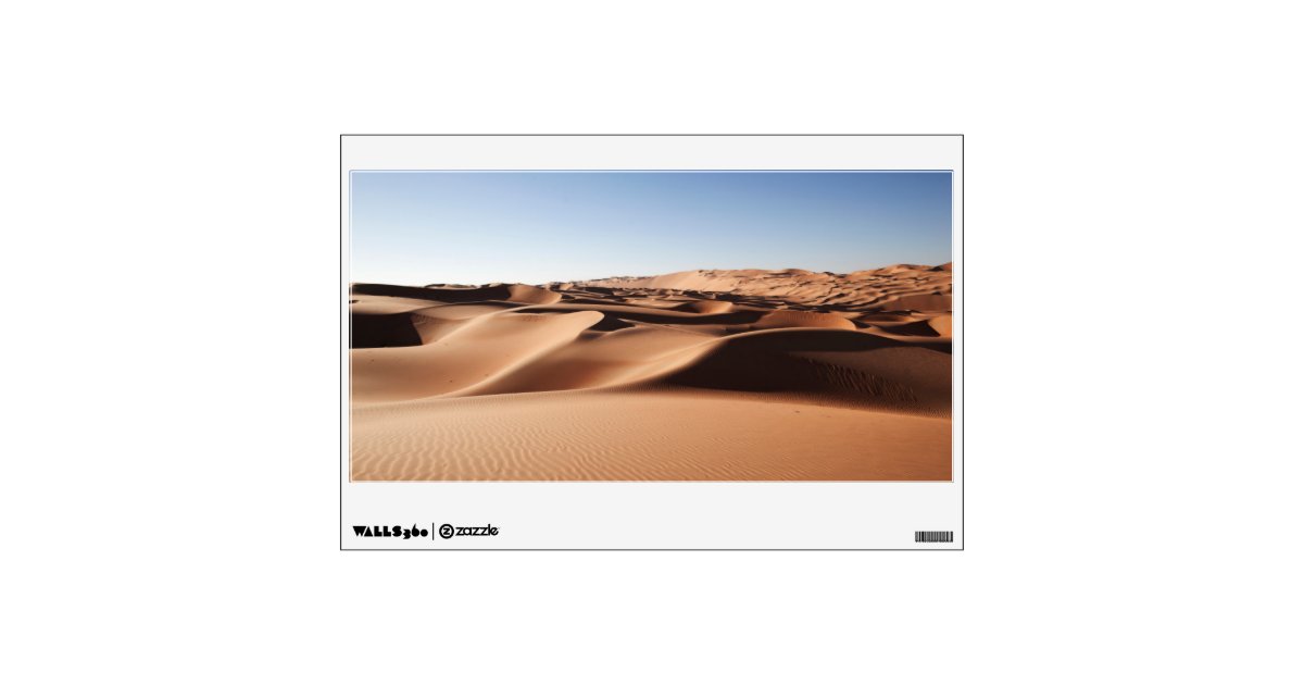 Deserts | United Arab Emirates Sand Dunes Wall Decal | Zazzle