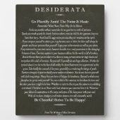 Desiderata Blackboard Chalk Art Plaque | Zazzle