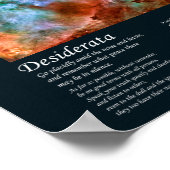 Desiderata Poem - Carina Nebula in Argo Navis Poster | Zazzle