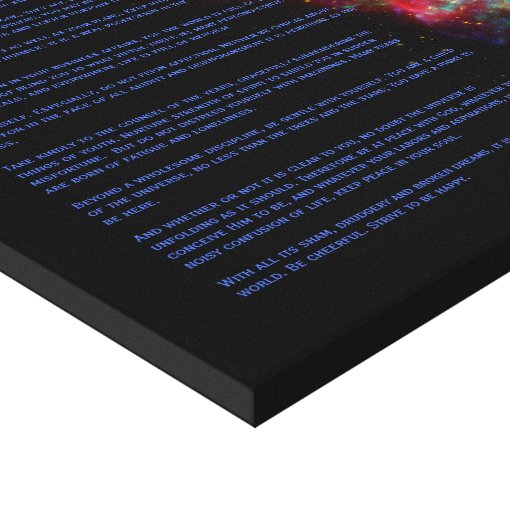 Desiderata Poem, Cassiopeia, Milky Way Supernova Canvas Print | Zazzle