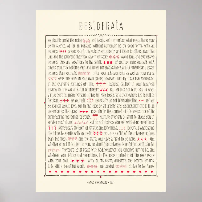 Desiderata Poster | Zazzle