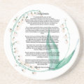 Desiderata Wreath of Lily of the Valley Coaster | Zazzle