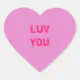 Design a Pink Conversation Heart Sticker | Zazzle
