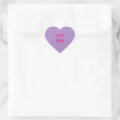 Design a Purple Conversation Heart Sticker | Zazzle