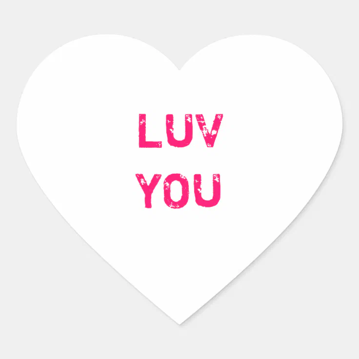 Design a White Conversation Heart Sticker | Zazzle