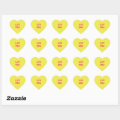 Design a Yellow Conversation Heart Sticker | Zazzle