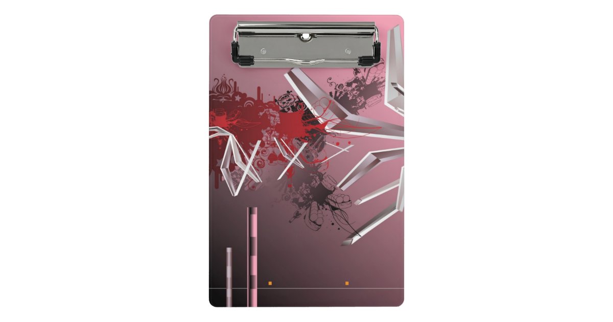 Design Backgrounds Mini Clipboard | Zazzle
