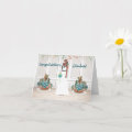 Design for a Black Debutante in White & Teal Card | Zazzle
