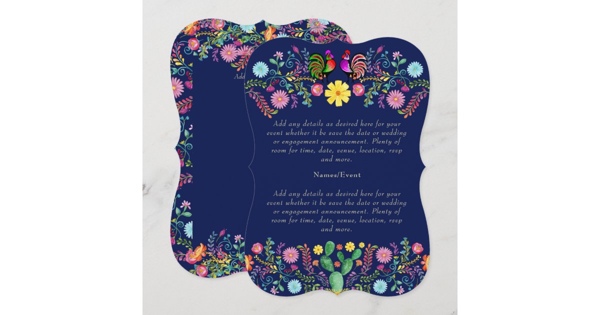 Design Own Folk Art Invitation ANY EVENT | Zazzle