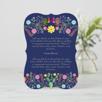 Design Own Folk Art Invitation ANY EVENT | Zazzle