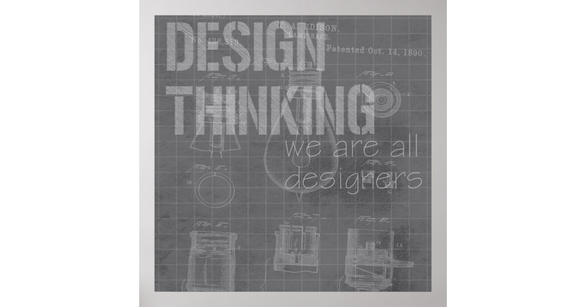 Design Thinking (1 of 6) Poster | Zazzle