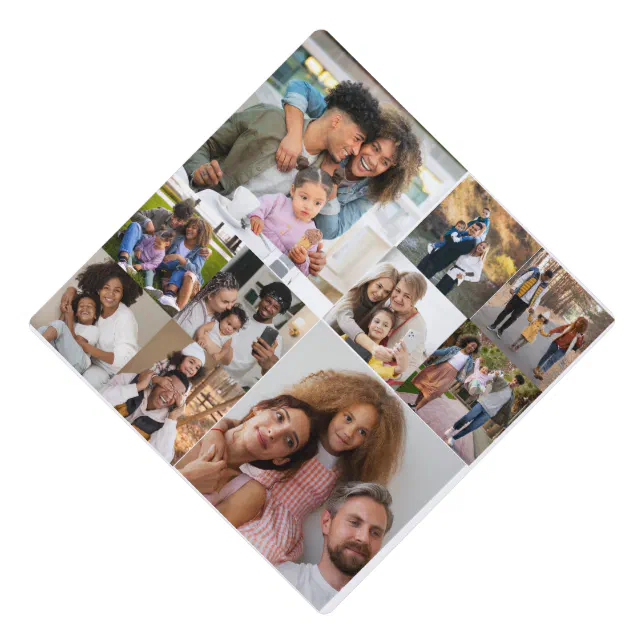 Design Your Own 10 Photo Collage Graduation Cap Topper | Zazzle