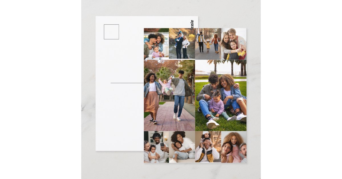 Design Your Own 10 Photo Collage Postcard | Zazzle