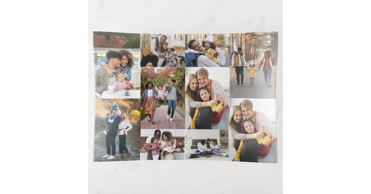 Design Your Own 10 Photo Collage Trinket Tray | Zazzle
