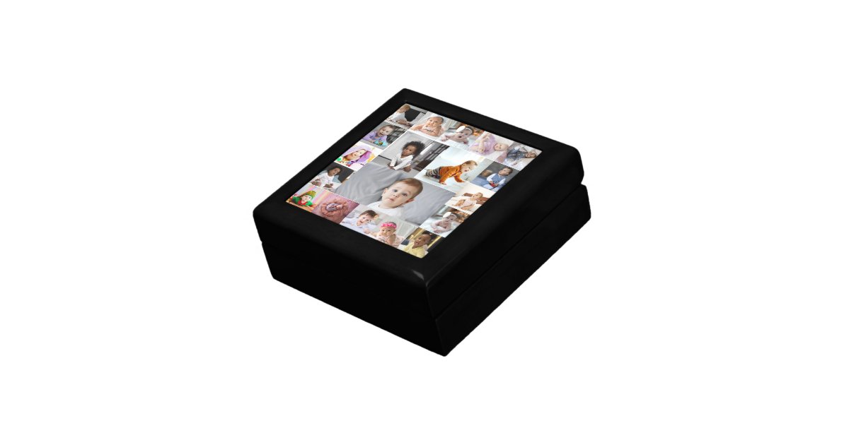 Design Your Own 19 Photo Collage Gift Box | Zazzle