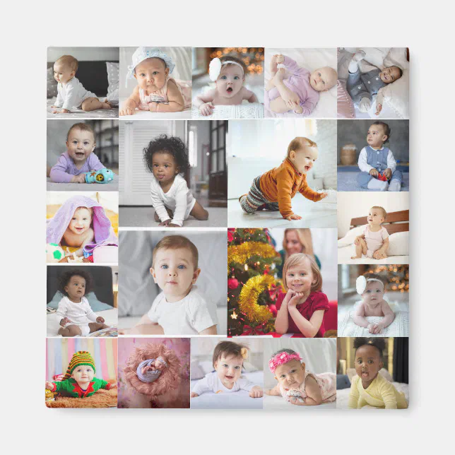 Design Your Own 20 Photo Collage Magnet | Zazzle