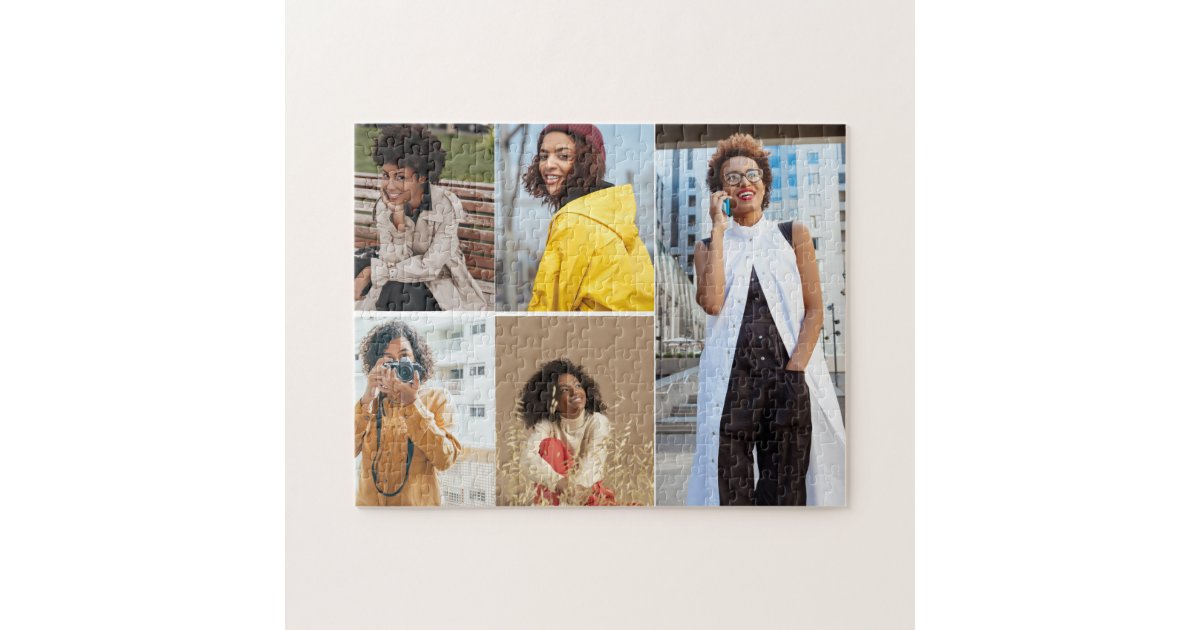 Design Your Own 5 Photo Collage Jigsaw Puzzle | Zazzle