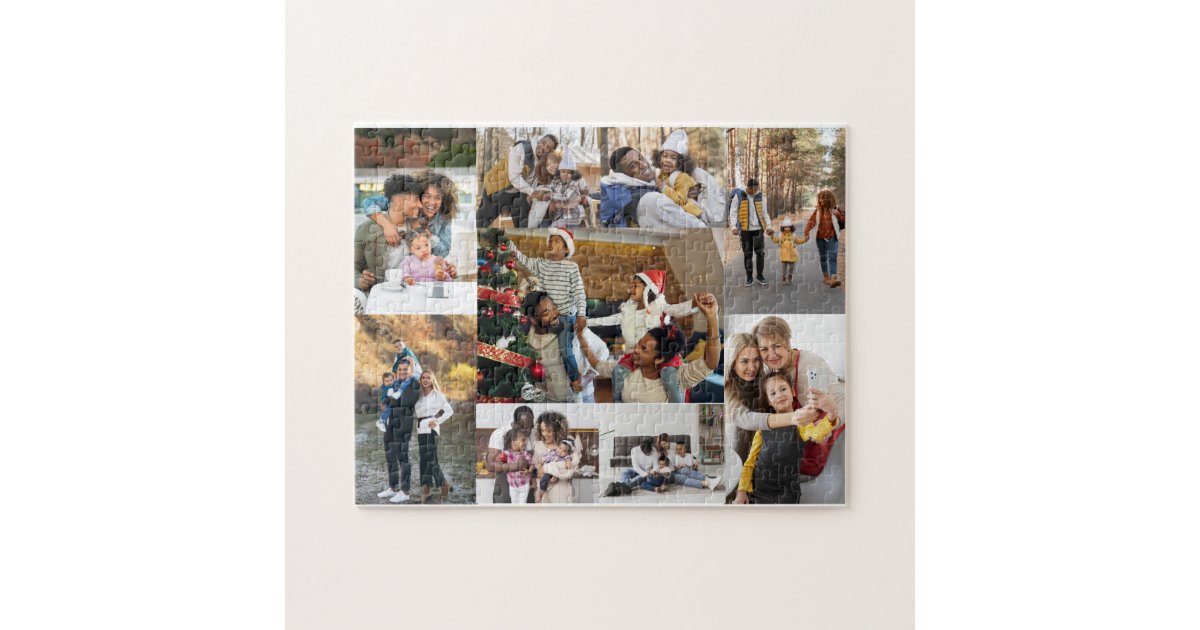 Design Your Own 9 Photo Collage Jigsaw Puzzle | Zazzle