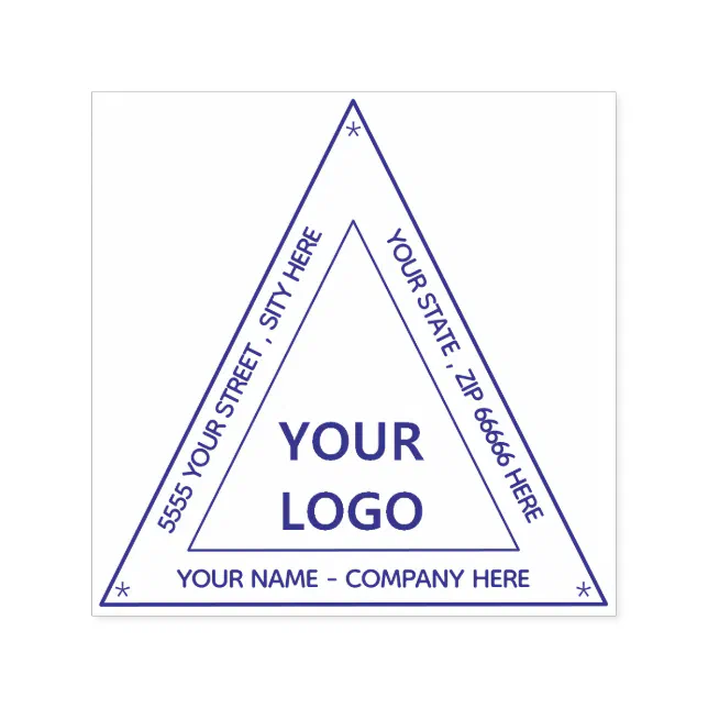 Design Your Own Address Triangle Self-inking Stamp | Zazzle