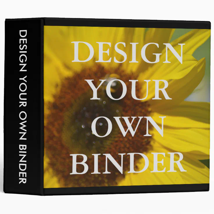 DESIGN YOUR OWN BINDER | Zazzle