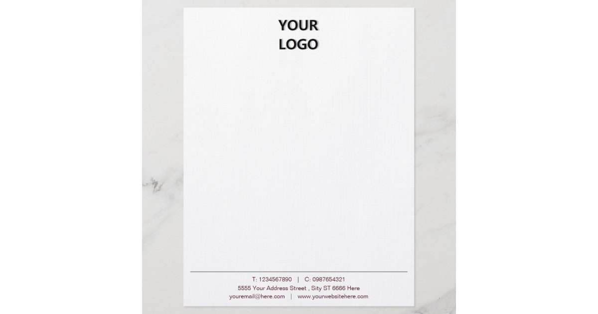 Design Your Own Company Letterhead Template | Zazzle