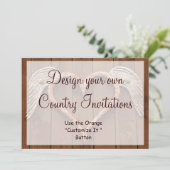 Design your Own Country Invitations Template | Zazzle