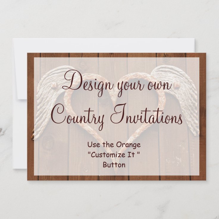 Design your Own Country Invitations Template | Zazzle
