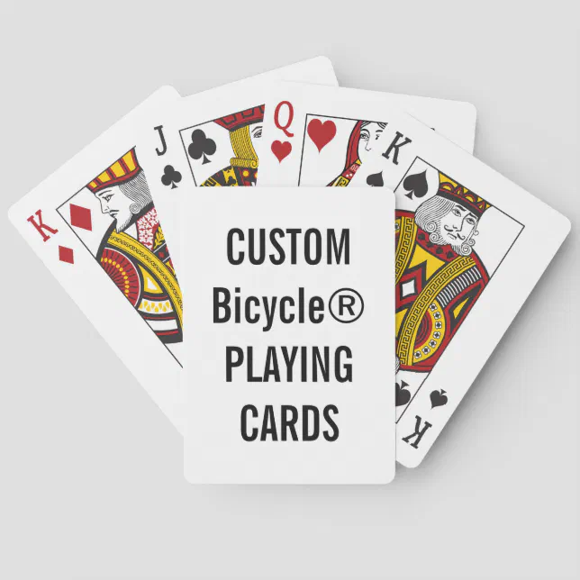 Design Your Own Custom Bicycle® Playing Cards | Zazzle