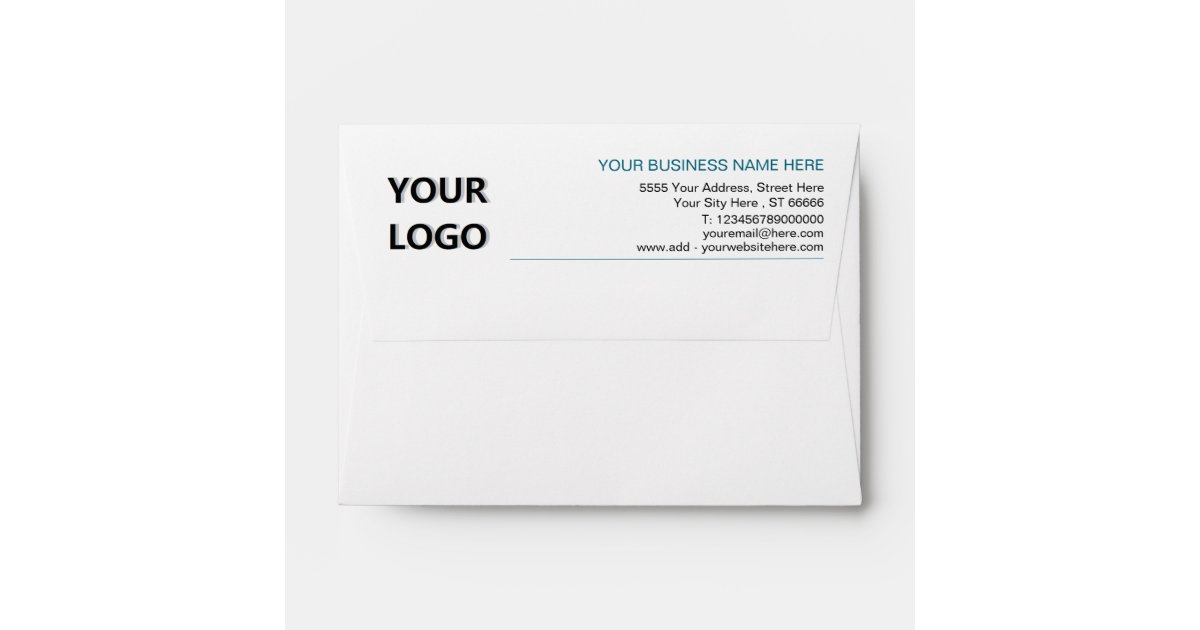 Design Your Own Custom Business Envelope Template | Zazzle