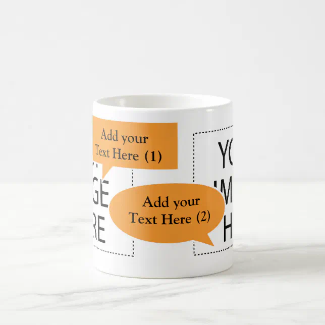 Design Your Own Custom Coffee Mug Speech Bubbles | Zazzle