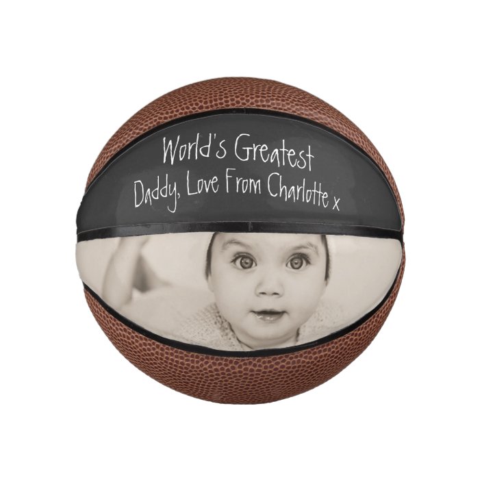 Design Your Own Custom Personalized Fathers Day Mini Basketball | Zazzle