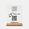 Design Your Own Custom Personalized Logo QR Code Acrylic Sign | Zazzle