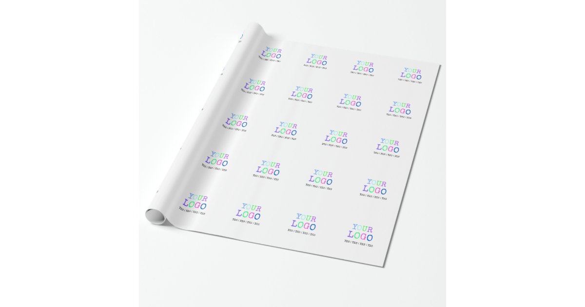 Design Your Own Custom Personalized Logo Wrapping Paper | Zazzle