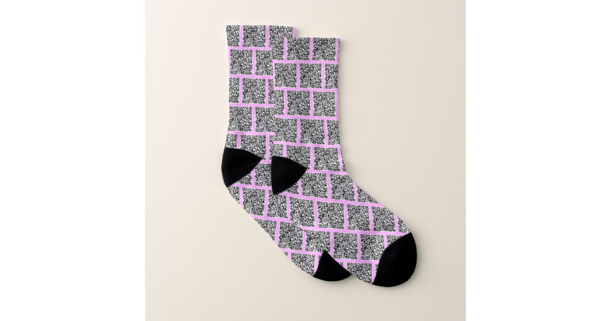 Design Your Own Custom QR Code Socks Choose Color | Zazzle