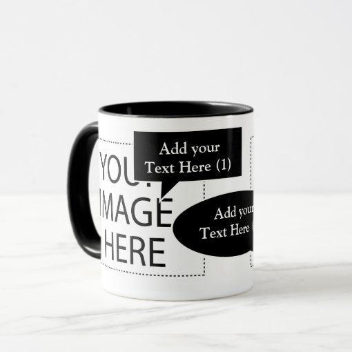 Design Your Own Custom Speech Bubbles Coffee Mugs | Zazzle