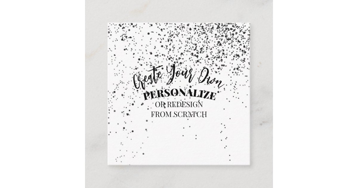 Design Your Own Custom Square Business Card | Zazzle